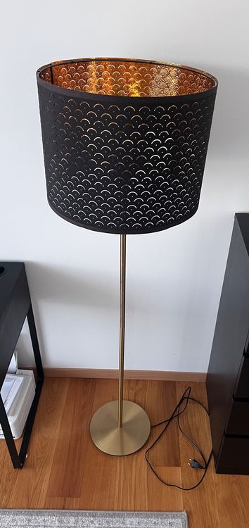 IKEA NYMÖ / SKAFTET Standleuchte, schwarz/gold (Gebraucht) in Rotkreuz ...