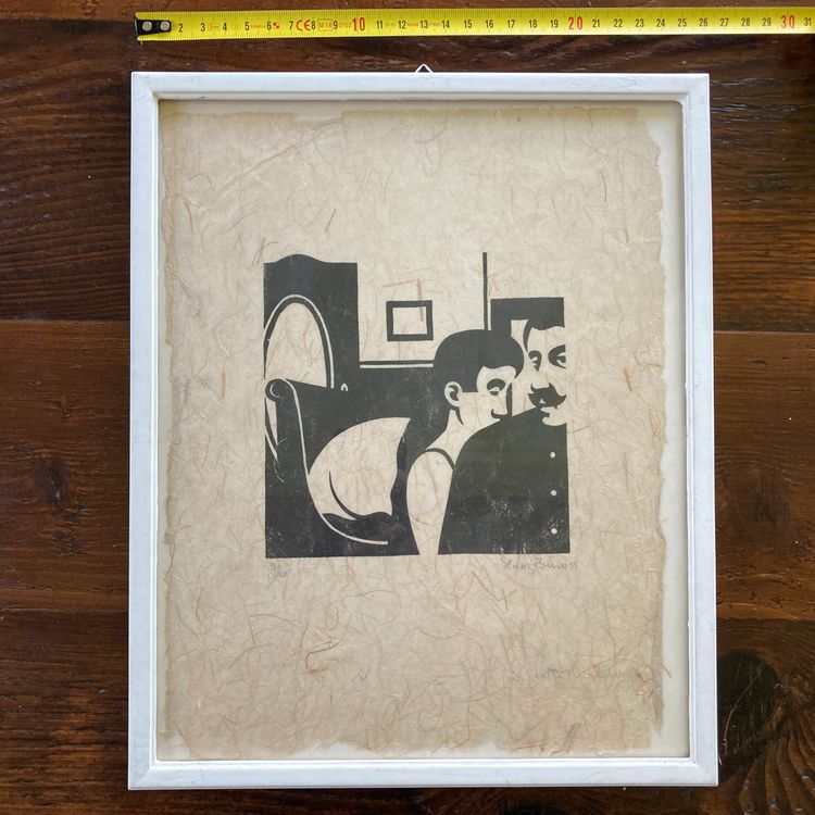 Harry Buser Druckgrafik Linolschnitt mit Rahmen 1955 (Gebraucht) in ...