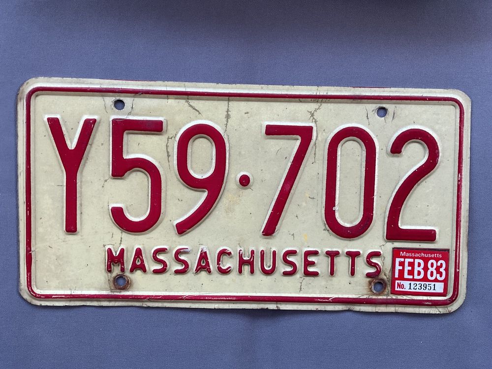 🇺🇸🇺🇸 USA Nummernschild # MASSACHUSETTS # 🇺🇸🇺🇸 (Gebraucht) in Wattwil ...