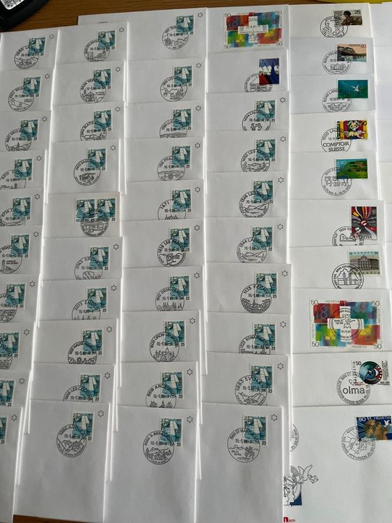 150 Belege Sonderstempel Schweiz 80er/90er Jahre (Gebraucht) in Murgenthal für CHF 1 – mit ...
