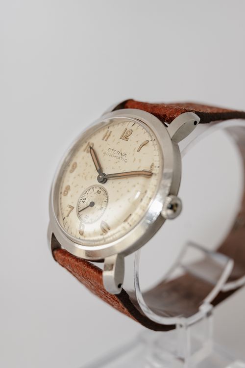 Vintage Eterna Bumper Field Watch w/ Radium white Dial 34mm (Gebraucht ...