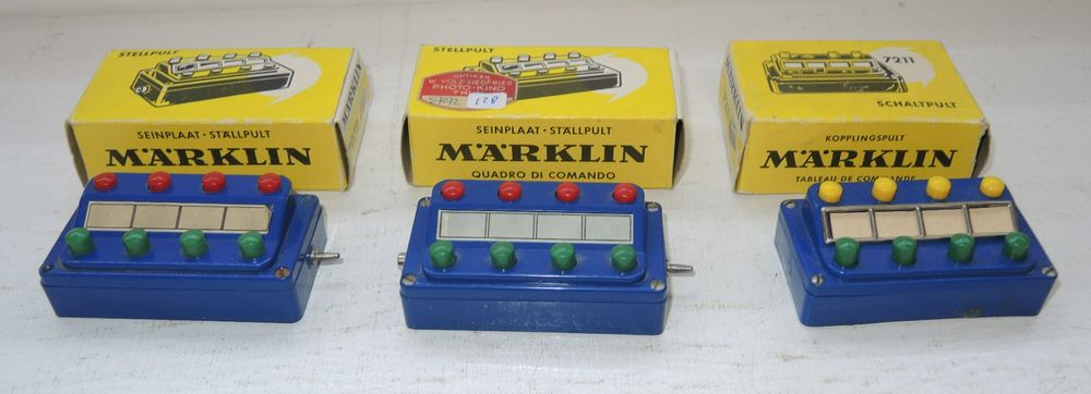 Märklin 2 Stellpult 7072 + 1 Schaltpult 7211, mit OVP (Gebraucht) in ...