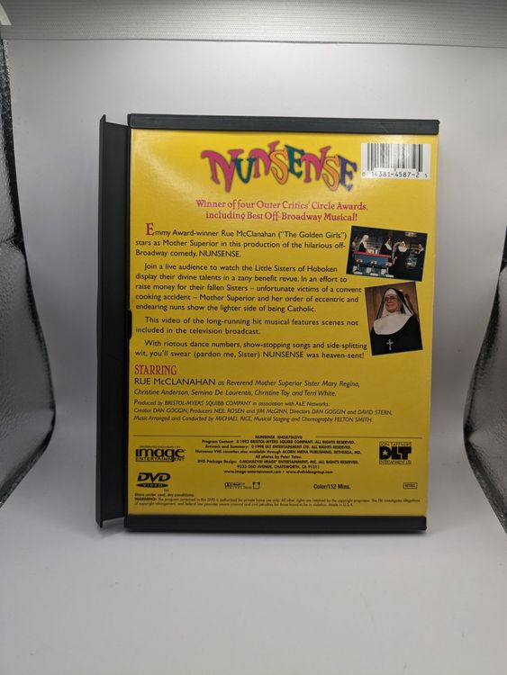 Nunsense - DVD Rare - Rue McClanahan Broadway Musical (Gebraucht) in ...