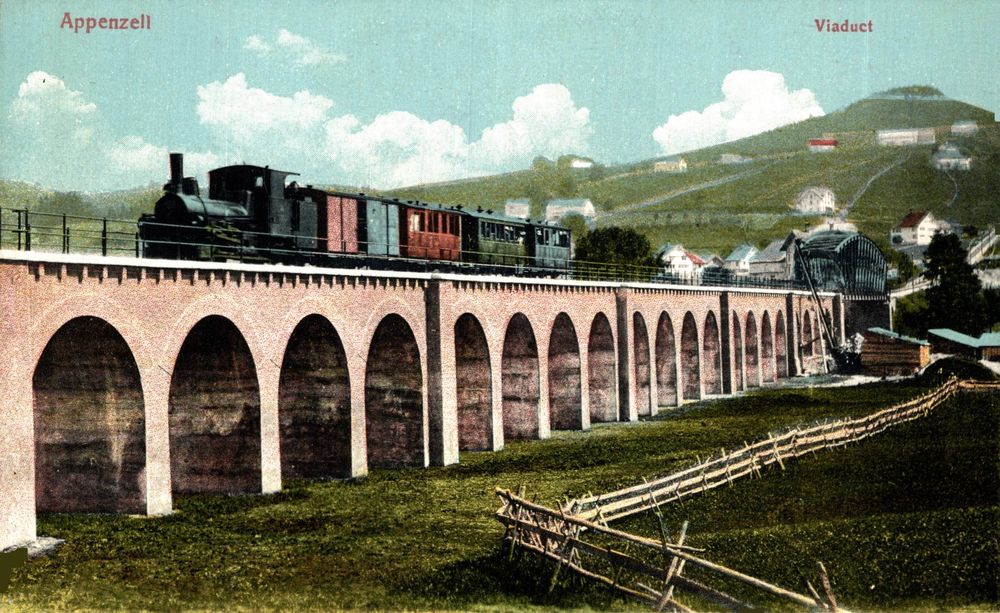 Appenzell - Viadukt mit Dampfzug (Gebraucht) in Bronschhofen für CHF 15 – mit Lieferung auf ...