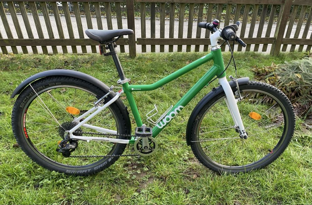Woom 5 Kinderfahrrad 24 Zoll, grün/weiss (Gebraucht) in Meinisberg für CHF 320 – nur Abholung ...