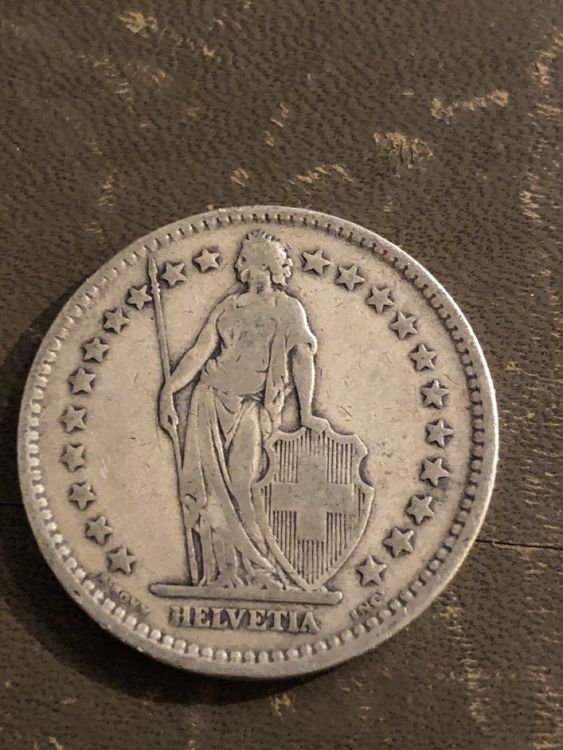 Silbermünze 2 Franken Helvetia 1914 B | Kaufen auf Ricardo