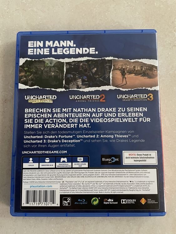 Uncharted: The Nathan Drake Collection - PS4 - Top Zustand! (Gebraucht ...
