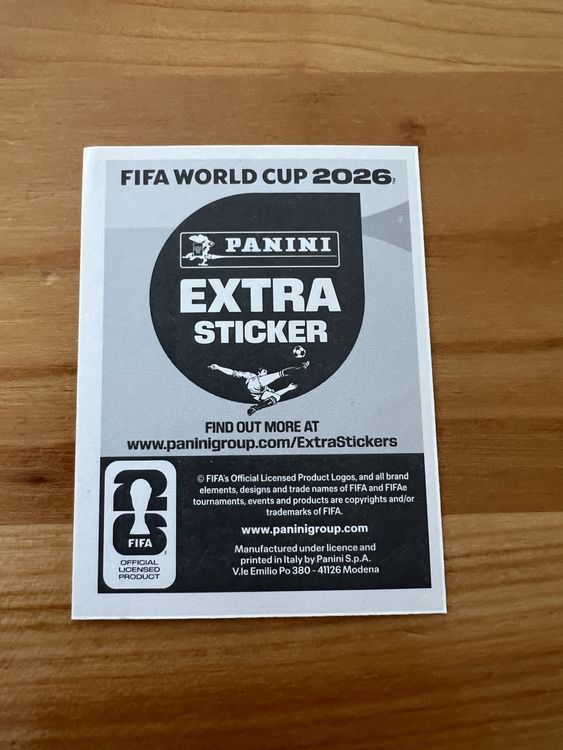 Panini Extra Sticker Bronze Jude Bellingham WM 2026 (Neu (gemäss ...
