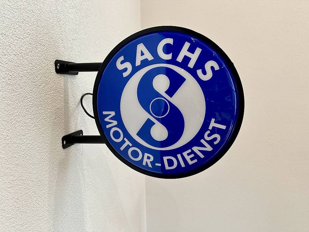 Sachs Motor Dienst Leuchtreklame für Werkstatt / Garage (Neu und ...