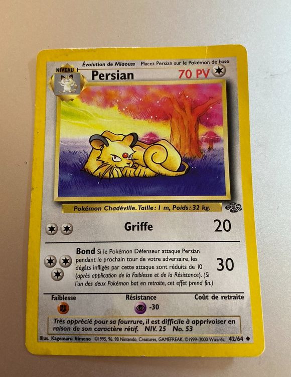 Carte Pokemon PERSIAN 42/64 (Gebraucht) in Trélex für CHF 16.5 – mit ...