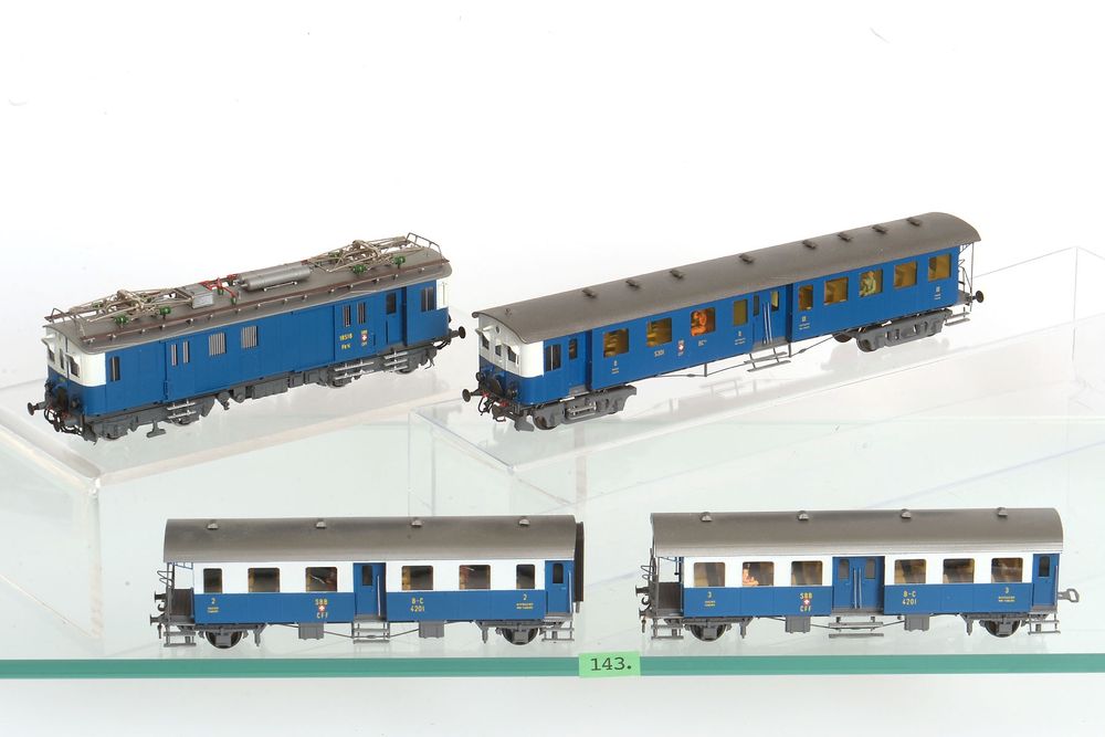 Metrop SBB Gepäcktriebwagen Fe 4/4, blau/weiss + 3 Wagen (Gebraucht) in ...
