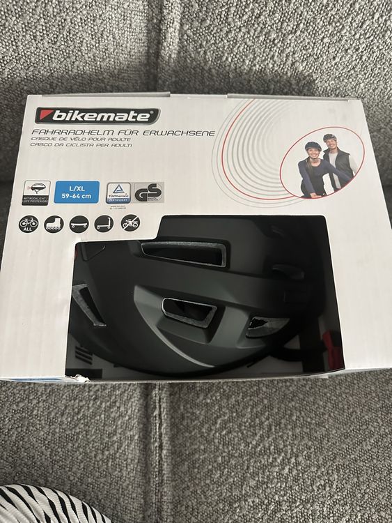 Neuer Bikemate Velohelm, Grösse L/XL (57-64 cm), Schwarz (Neu und ...