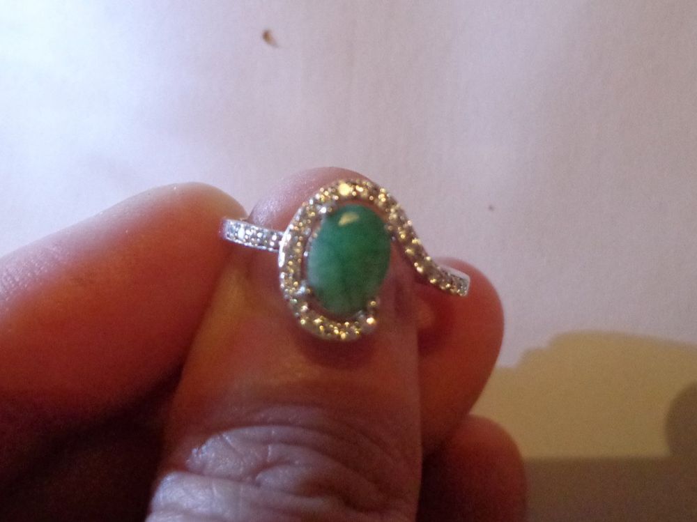 ECHTE 11ct Emeraude/smaragd bague/ring (Neu (gemäss Beschreibung)) in ...