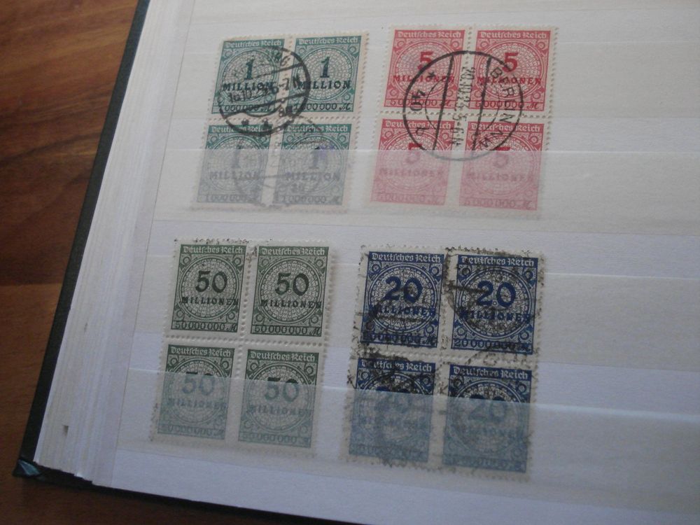 Deutsches Reich, Set 4erblocks Inflation, */o, Millionenwert (Gebraucht) in Niederwil AG für CHF ...