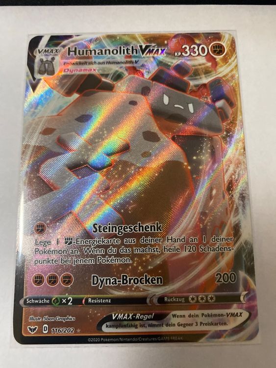 Pokemonkarte Humanolith Vmax (Neu (gemäss Beschreibung)) in Neuhausen für CHF 8 – mit Lieferung ...