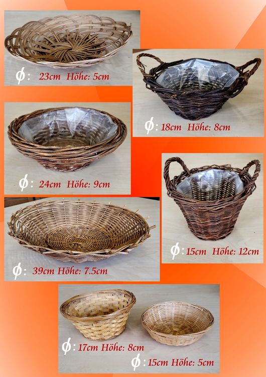 Korb Körbe geflochten Set 14 Stk. (Gebraucht) in Linden für CHF 12 ...