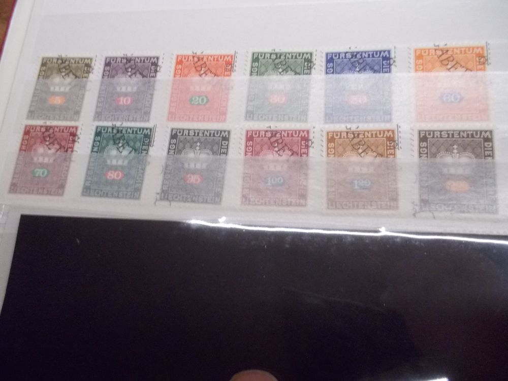 Liechtenstein Satz Dienstmarken ET-o (Gebraucht) in Niederwil AG für CHF 1 – mit Lieferung auf ...