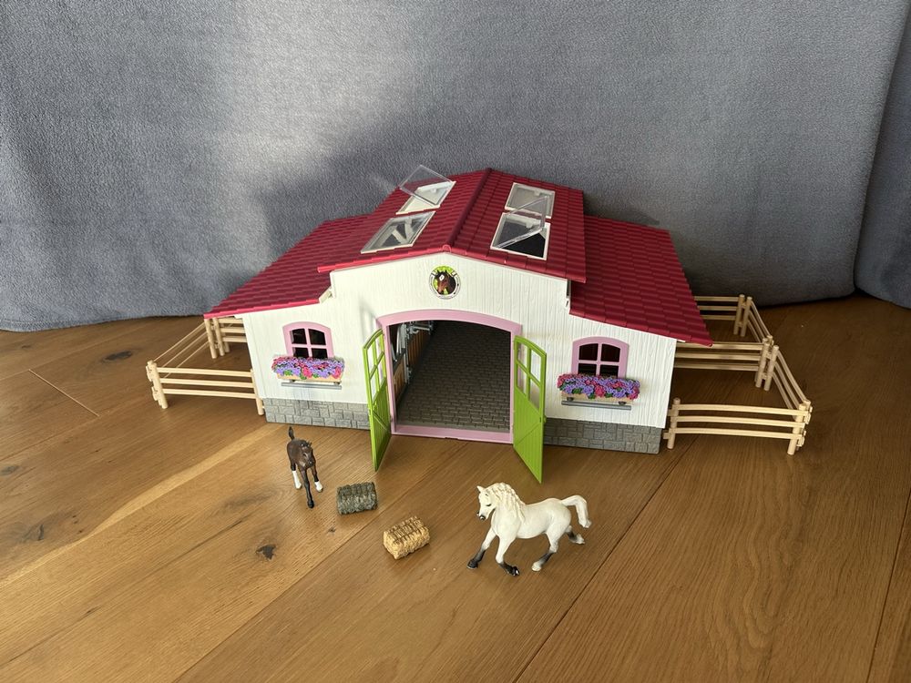 Schleich grosser Reiterhof 42344, grosse Pferdekoppel (Gebraucht) in ...