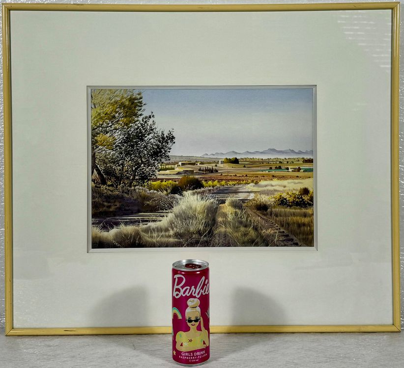 Didier BROUSSE (1950) Landschaft Aquarell Verso. Beschriftet | Kaufen ...