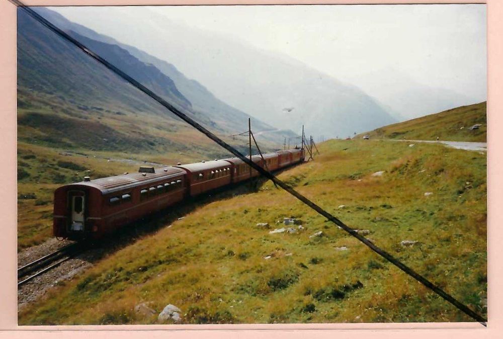 Oberalppass, Glacier Express, Furka-Oberalp-Bahn 1987. Foto! (Gebraucht) in Horw für CHF 5 – mit ...