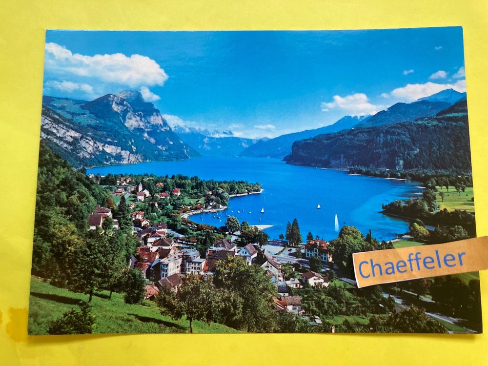 Kurort Weesen am Walensee mit Leistkamm und Kerenzerberg | Kaufen auf Ricardo