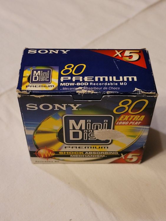 5 MINIDISCS SONY PREMIUM 80 EXTRA LONG PLAY (552) | Kaufen auf Ricardo