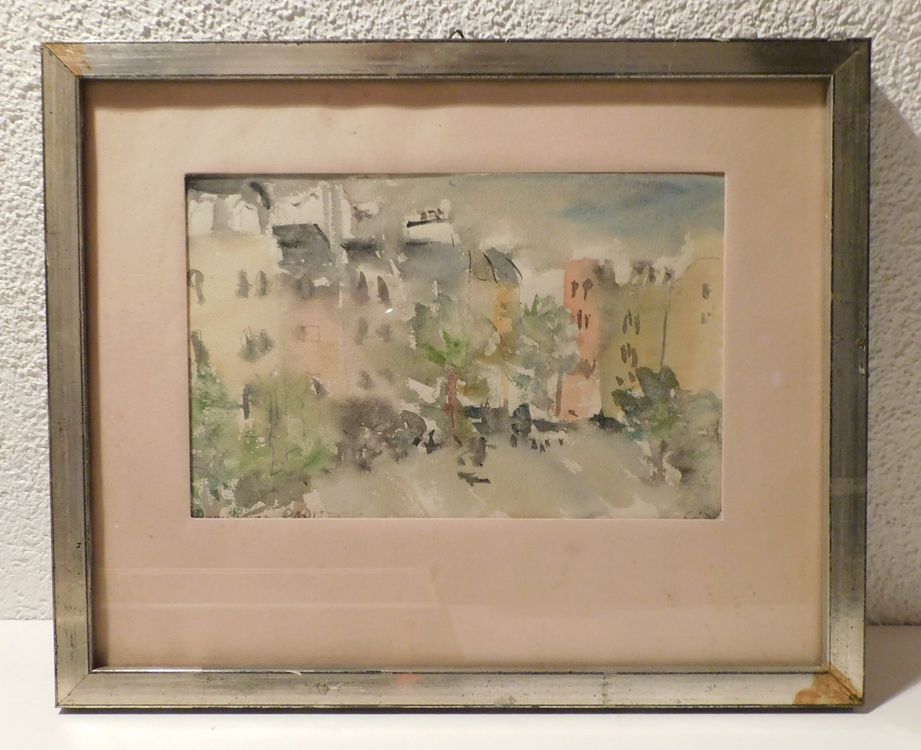 Kunst Aquarell signiert - Cat Stocker 1936 - 2016 (Gebraucht) in Sursee für CHF 10 – nur ...