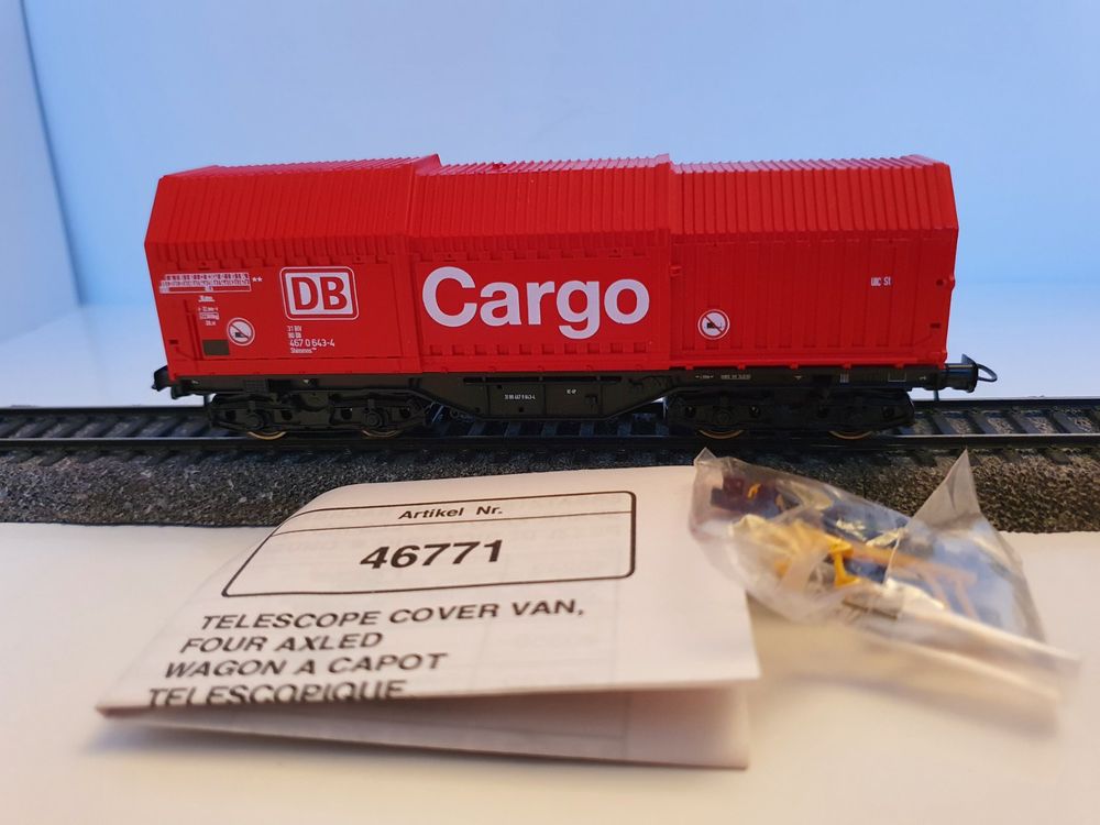 Teleskophaubenwagen / Shimmns 708 der DB-AG DB Cargo / 1:87 (Neu und ...