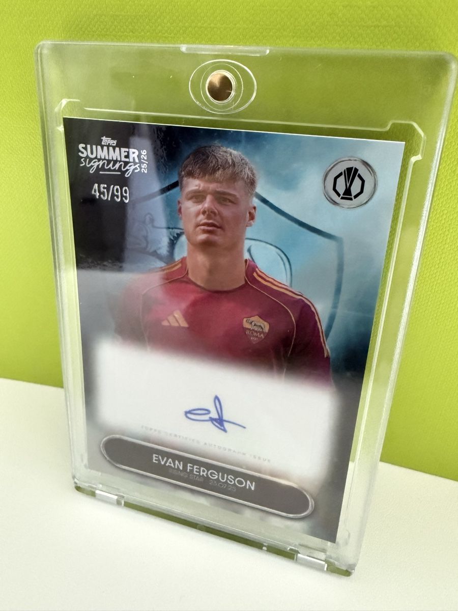 Topps | Evan Ferguson Autogramm | Sommer Signings /99 AS Rom (Gebraucht ...