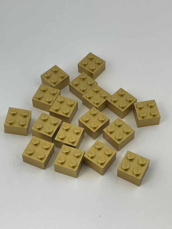 Lego 2x2 Bausteine metalic Gold | Kaufen auf Ricardo