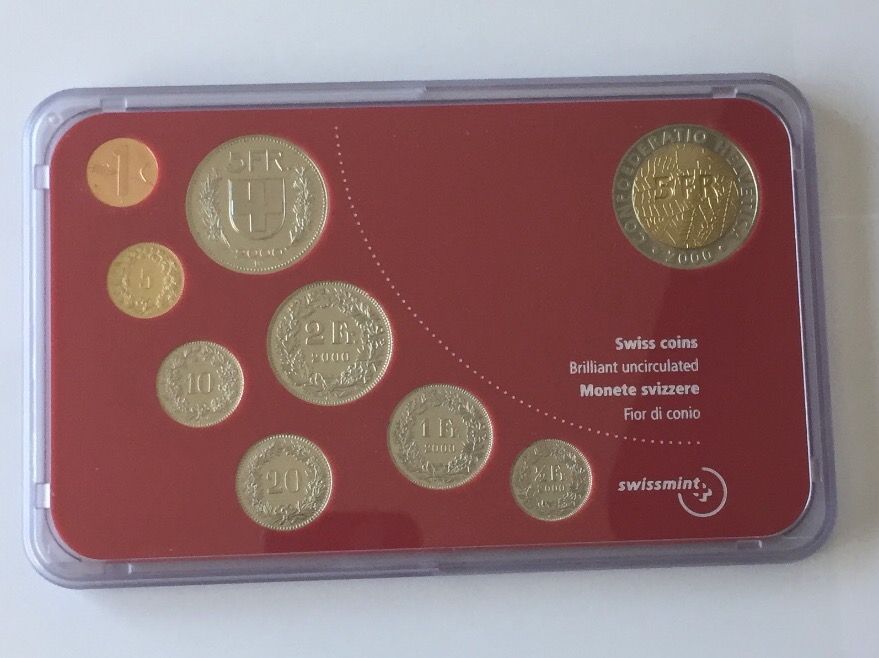 Schweizer Münzsatz 2000, 150 Jahre SFR (Neu und originalverpackt) in Tägerwilen für CHF 281 ...