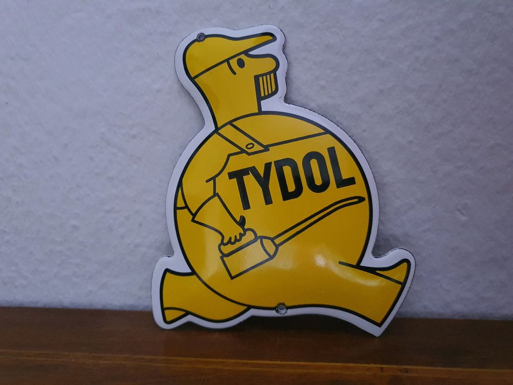 Emailschild Tydol Gasoline Logo Emaille Schild Reklame Retro (Neu ...