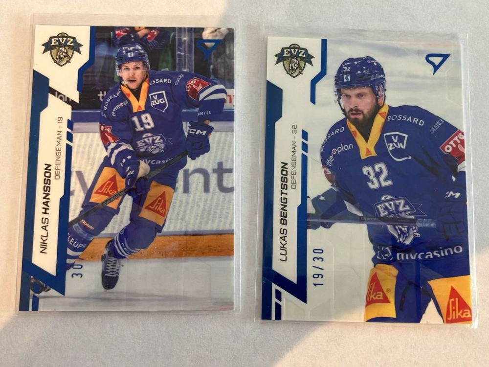 2x EVZ Lukas Bengtsson Hansson limitiert Sportzoo EV Zug (Gebraucht) in Eschenbach SG für CHF 17 ...