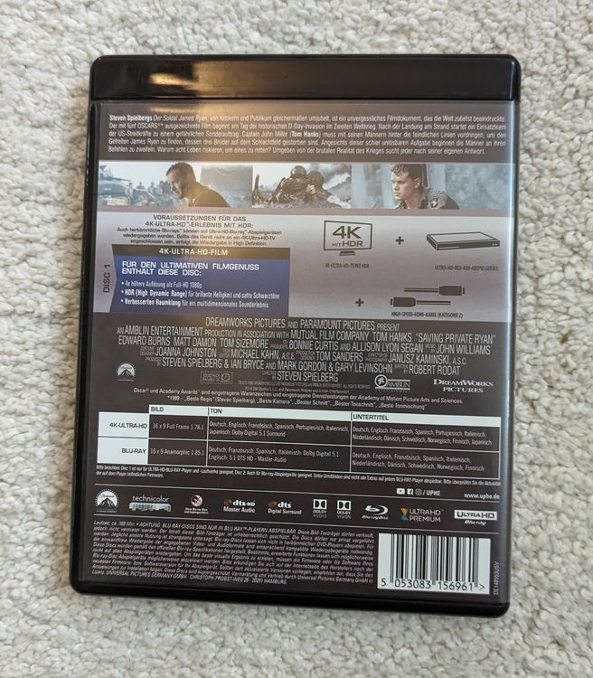 Saving Private Ryan - 4K Blu-Ray | Kaufen auf Ricardo
