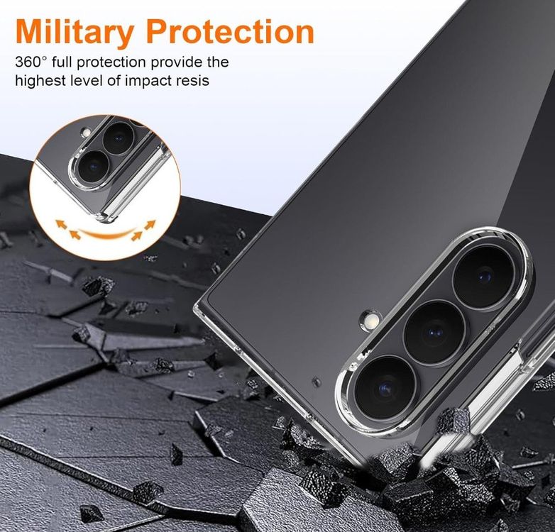 Samsung Galaxy Z Fold 7 - Hartplastik Case Hülle Cover clear (Neu und originalverpackt) in ...