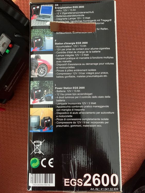 Energiestation EGS 2600; 12 Volt Power Station (Gebraucht) in Reinach ...
