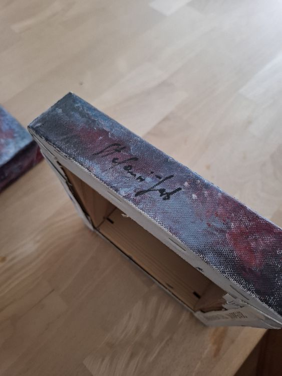 3er Set Mini Leinwandbilder "Wein" – Einzigartige Kunst! (Gebraucht) in ...