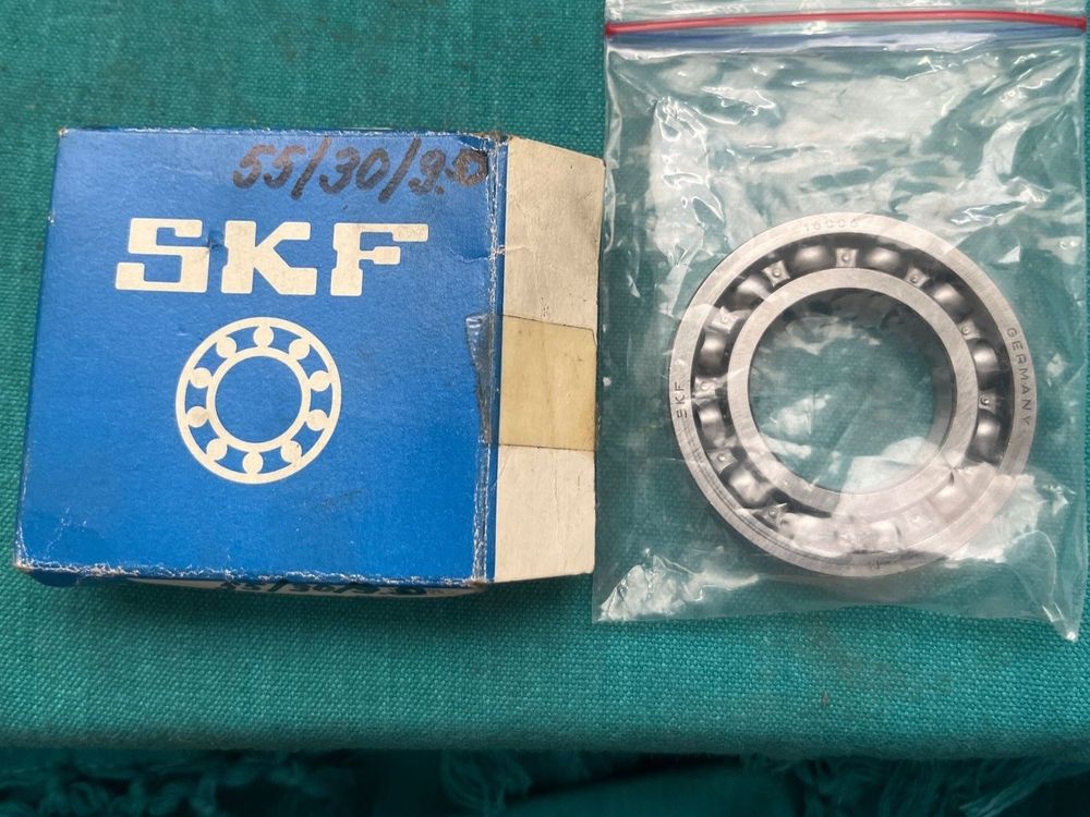 SKF Rillenkugellager 16006 H Innen-Ø 30 mm Außen-Ø 55 mm 9 (Neu und ...