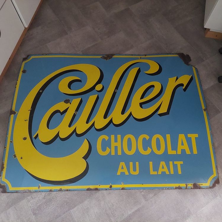 Emailschild Cailler Werbung.Kein Suchard, Sarotti,Tobler (Gebraucht) in ...