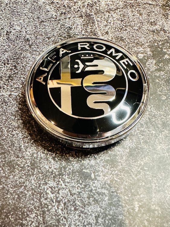 Alfa Romeo 60 mm Nabendeckel Nabenkappen Felgendeckel Neu (Neu und originalverpackt) in ...