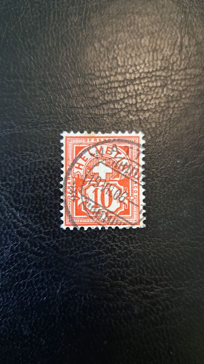Schweiz ca. 1882 – Kreuz und Wertziffer – 10 Rp. rot-orange (Gebraucht) in Luzern für CHF 1 ...