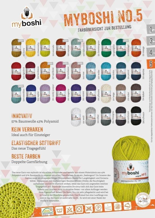 6er Set myboshi No.5 "Allround" | Kaufen auf Ricardo