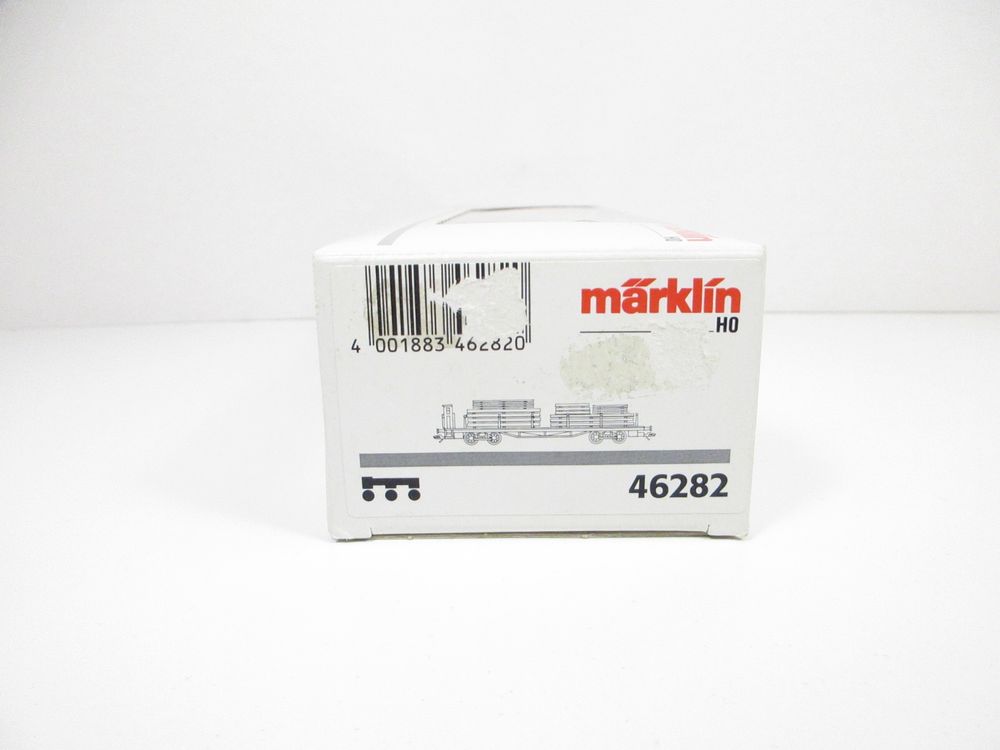 Märklin H0 46282 Flachwagen mit Holzstapel (K.Bay.Sts.B.) (Neu und ...