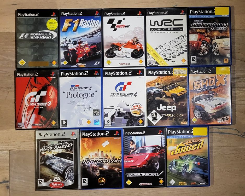 PS2 konventionelle Rennspiele Bundle (Gebraucht) in Hallau für CHF 22 ...
