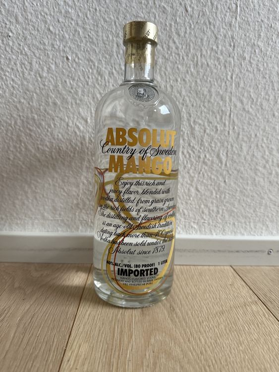 Absolut Mango Vodka 1 Liter Flasche (Neu und originalverpackt) in ...