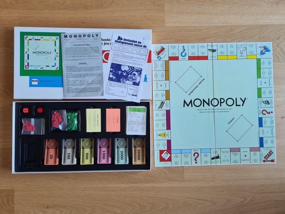 Vintage MONOPOLY Swiss Carlit Edition No 1950 von 1961 (Gebraucht) in Winterthur für CHF 19.9 ...