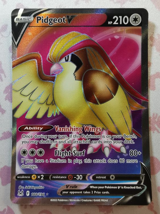 Pokemon Pidgeot V 188/196 Lost Origin EN (Neu (gemäss Beschreibung)) in ...