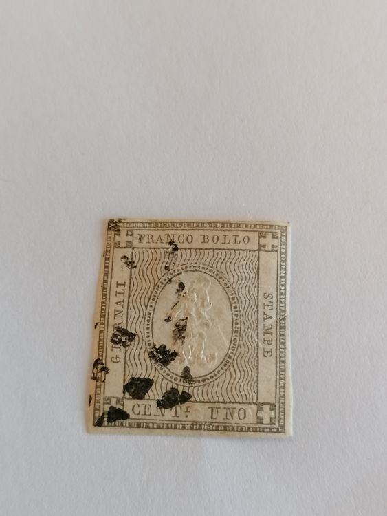 Alt Italien Sardinien 1861 Franco Bollo Centi UNO | Kaufen auf Ricardo