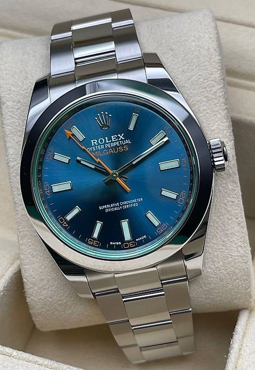 Rolex Milgauss Ref. 116400GV Z-Blue NEW 2023 (Neu und originalverpackt ...