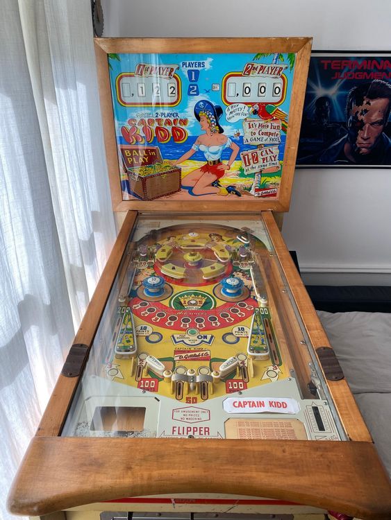 Seltener & revidierter Flipper Captain Kidd (Gottlieb, 1960) (Gebraucht ...